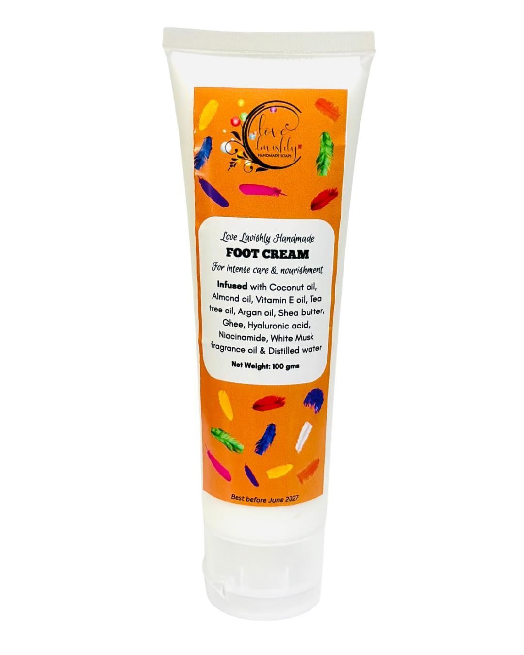 Foot Cream | Natural Handmade Foot cream | Love Lavishly Qatar